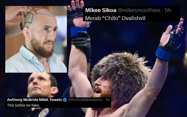 Merab Dvalishvili hair transplant: Fans react as Merab Dvalishvili is ...