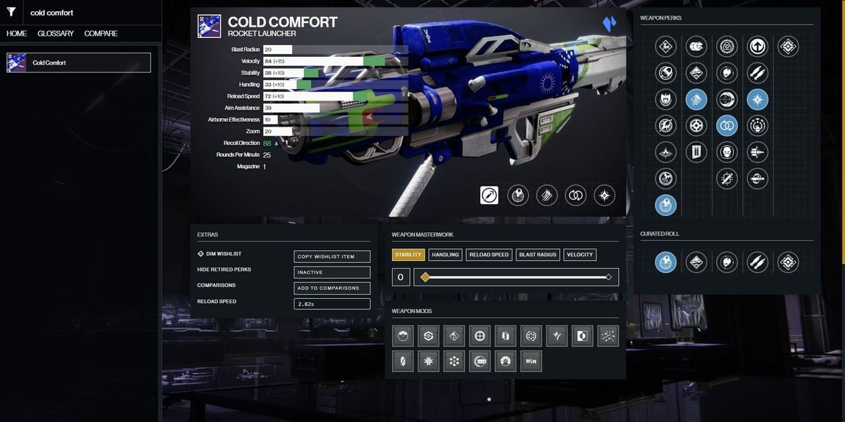 Destiny 2 Cold Comfort god rolls, how to get, and more