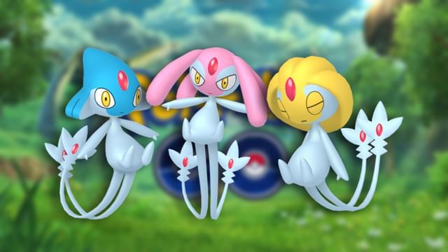 What is the best moveset for Uxie, Mesprit, and Azelf in Pokemon GO?