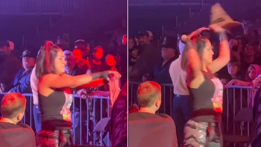 [WATCH] Bayley angrily tears up WWE fan's sign; what was written on it?