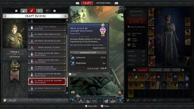 Elixir: 5 best leveling Elixirs in Diablo 4 and how to brew them