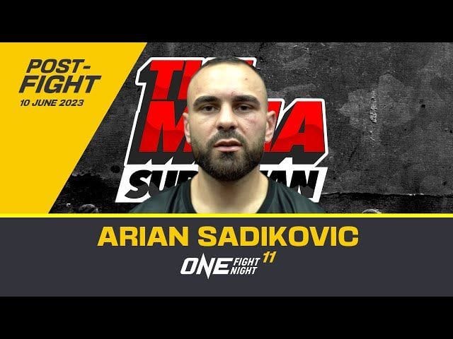 Arian Sadikovic: Arian Sadikovic thanks his supporters after big win ...