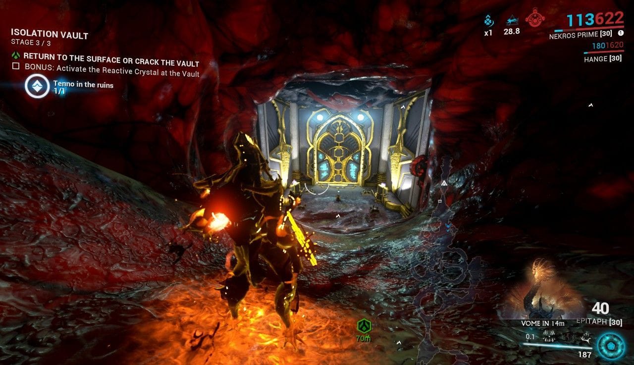 How to unlock the Isolation Vault secret room in Warframe