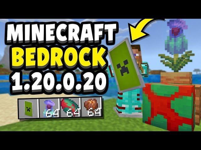 How to add banner to shields in Minecraft Bedrock Edition