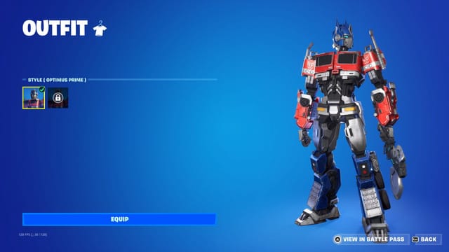 How to get the Optimus Prime skin in Fortnite