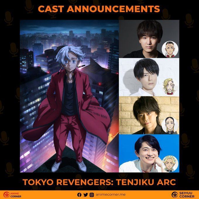 Tokyo Revengers season 3 reveals voice actors of Tenjiku members