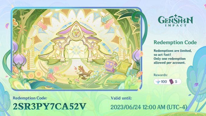 Genshin Impact 3.8 Livestream codes: How to redeem free primogems