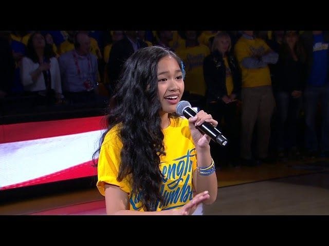 Who sang the national anthem at NBA Finals Game 4 tonight?