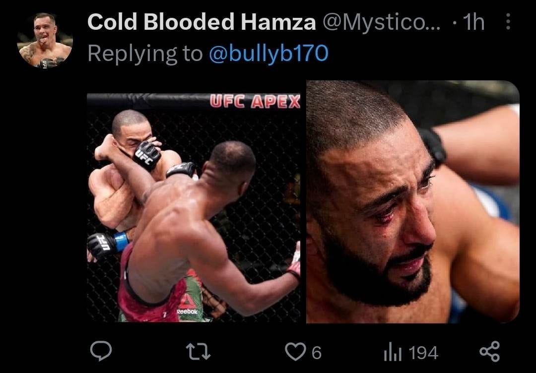 Belal Muhammad: "You quit after someone touched your eye" - Colby ...