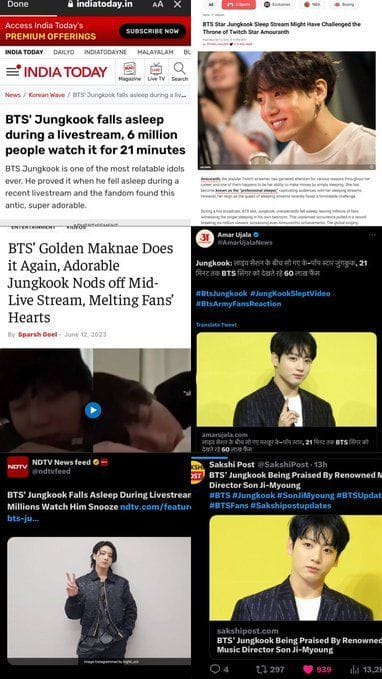 "SNS KING": BTS Jungkook's sleeping livestream becomes the talk of the town, headlines news