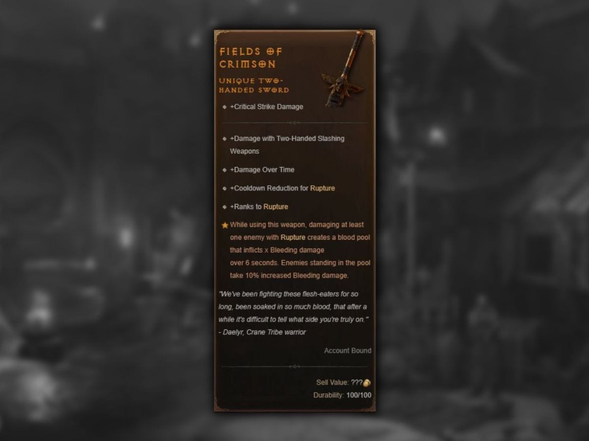 unique: 5 best unique items for Barbarians in Diablo 4