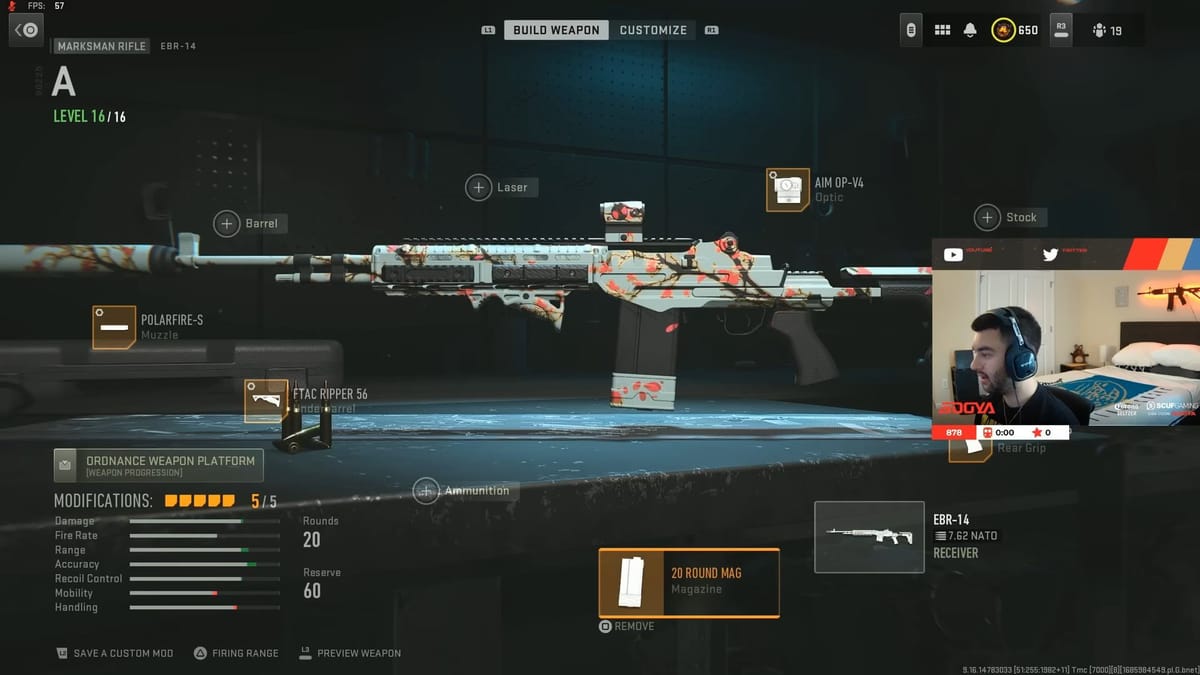 Best EBR-14 loadout for Warzone 2: Class setup, attachments, and more