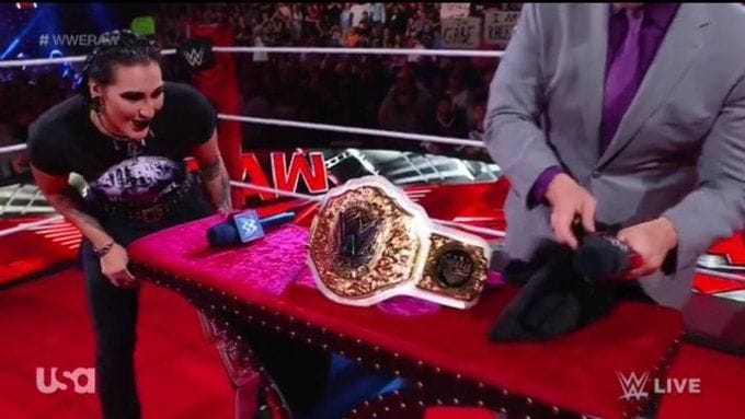 Rhea Ripley interrupted by 37-year-old male superstar after being ...