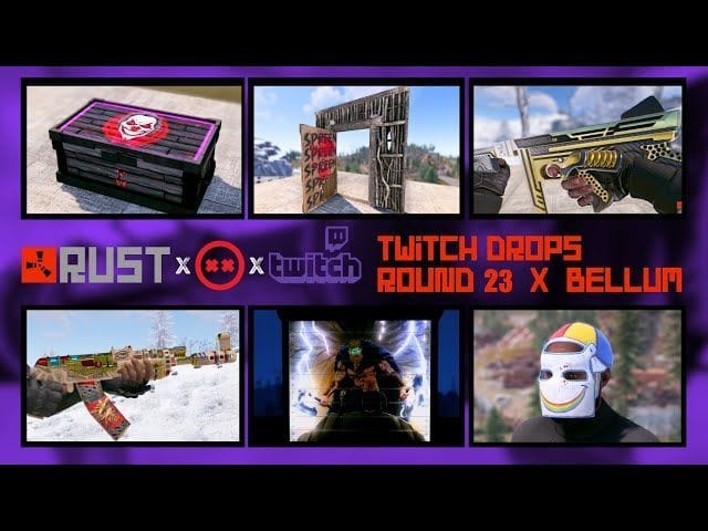 All Bellum Twitch Drop rewards in Rust and how to get them