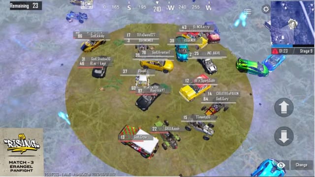 BGMI Rising Launch Party 2023 Day 1: Overall standings, match-wise ...