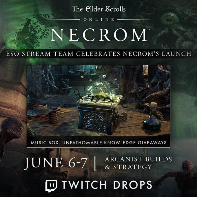 Elder Scrolls Online Necrom: All Twitch Drop rewards and how to get them
