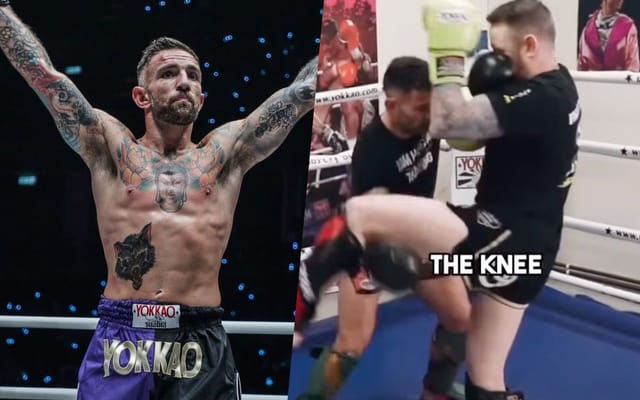 Liam Harrison shows proper technique on how to sweep off a left knee