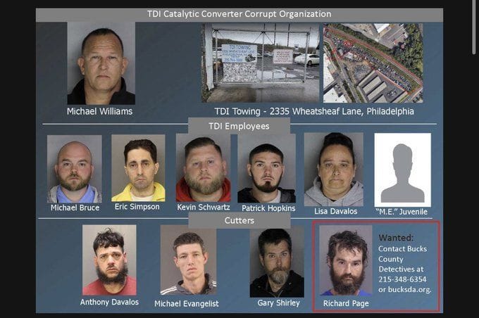 What did TDI Towing in Philadelphia do? Catalytic converter theft ring ...