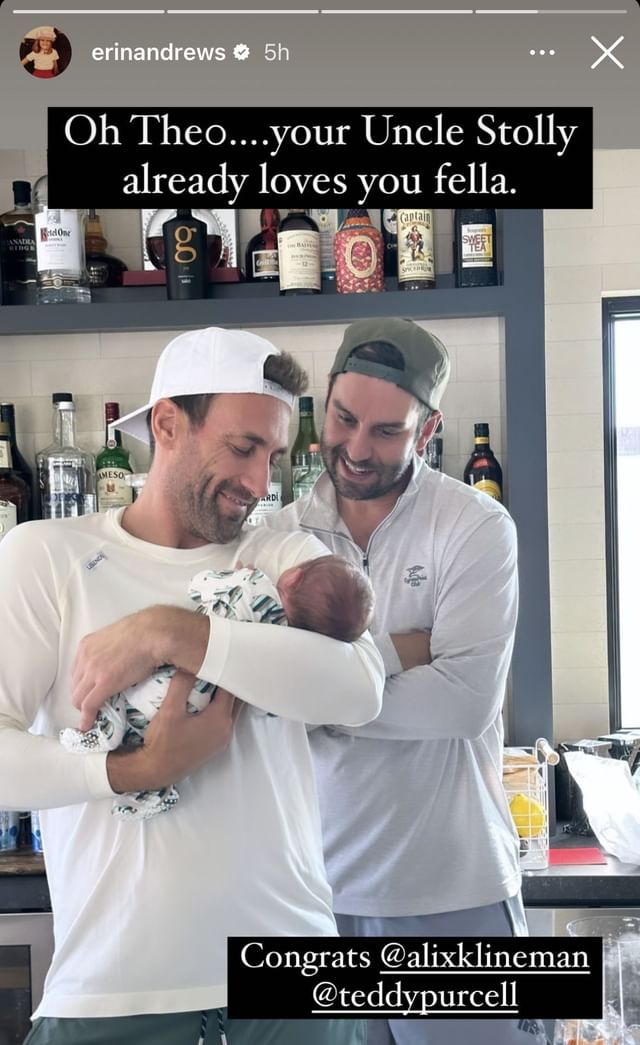 Erin Andrews posts adorable picture of Jarret Stoll holding little baby ...