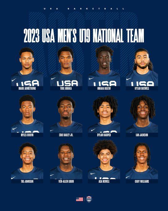 2023 USA U19 National team announced: Tobe Awaka, Asa Newell, Mark Armstrong, and more
