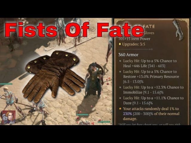 Fists of Fate in Diablo 4: How to get, Unique effects, Affixes, and more