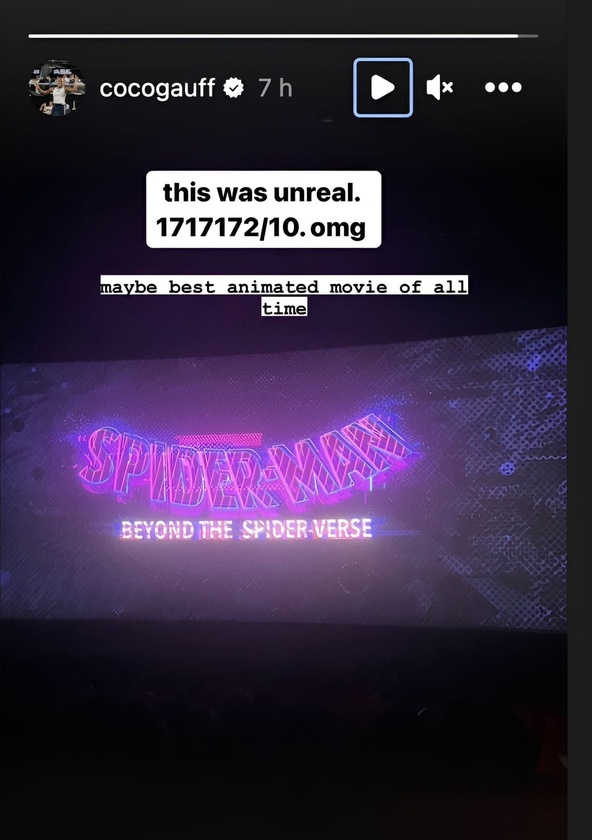 Coco Gauff calls Spider-Man: Across the Spider-Verse the best-animated ...