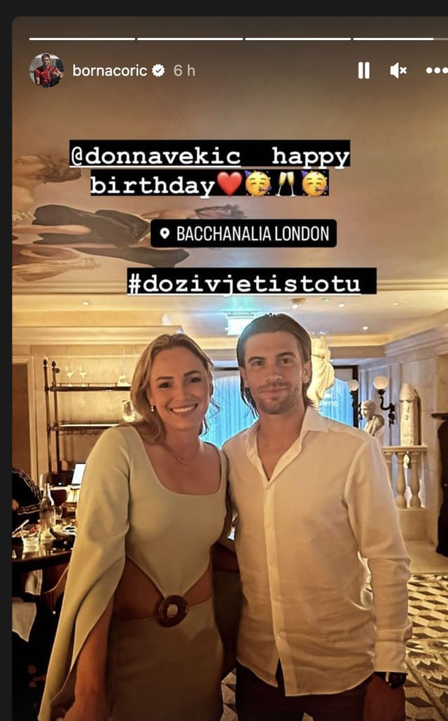 Borna Coric and Belinda Bencic join Donna Vekic’s 27th birthday bash ahead of Wimbledon 2023