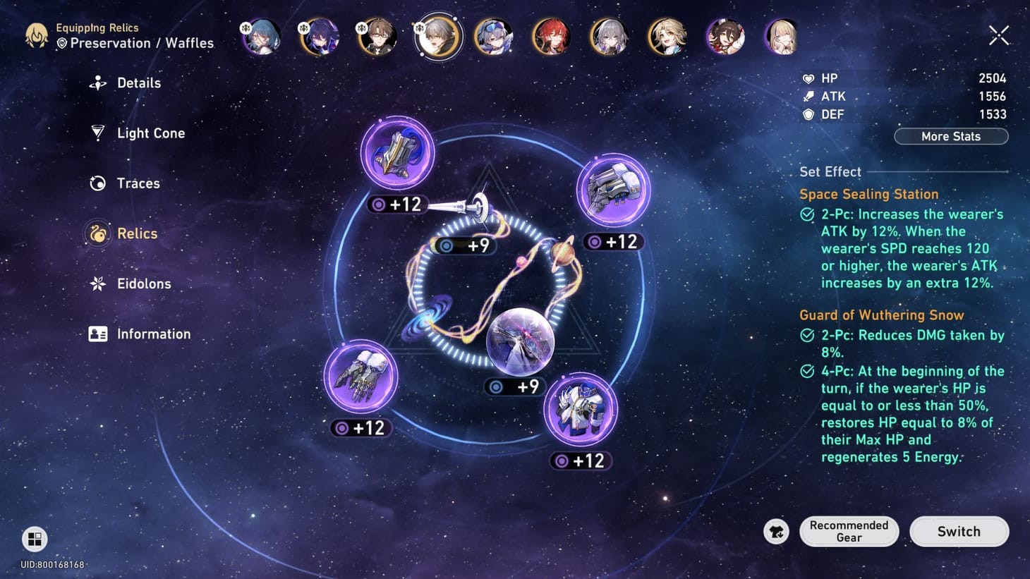 Best Planar Ornaments for each character in Honkai Star Rail