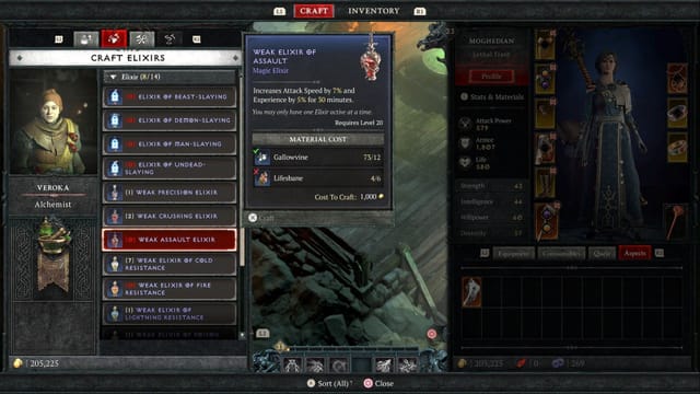 Elixir: 5 best leveling Elixirs in Diablo 4 and how to brew them