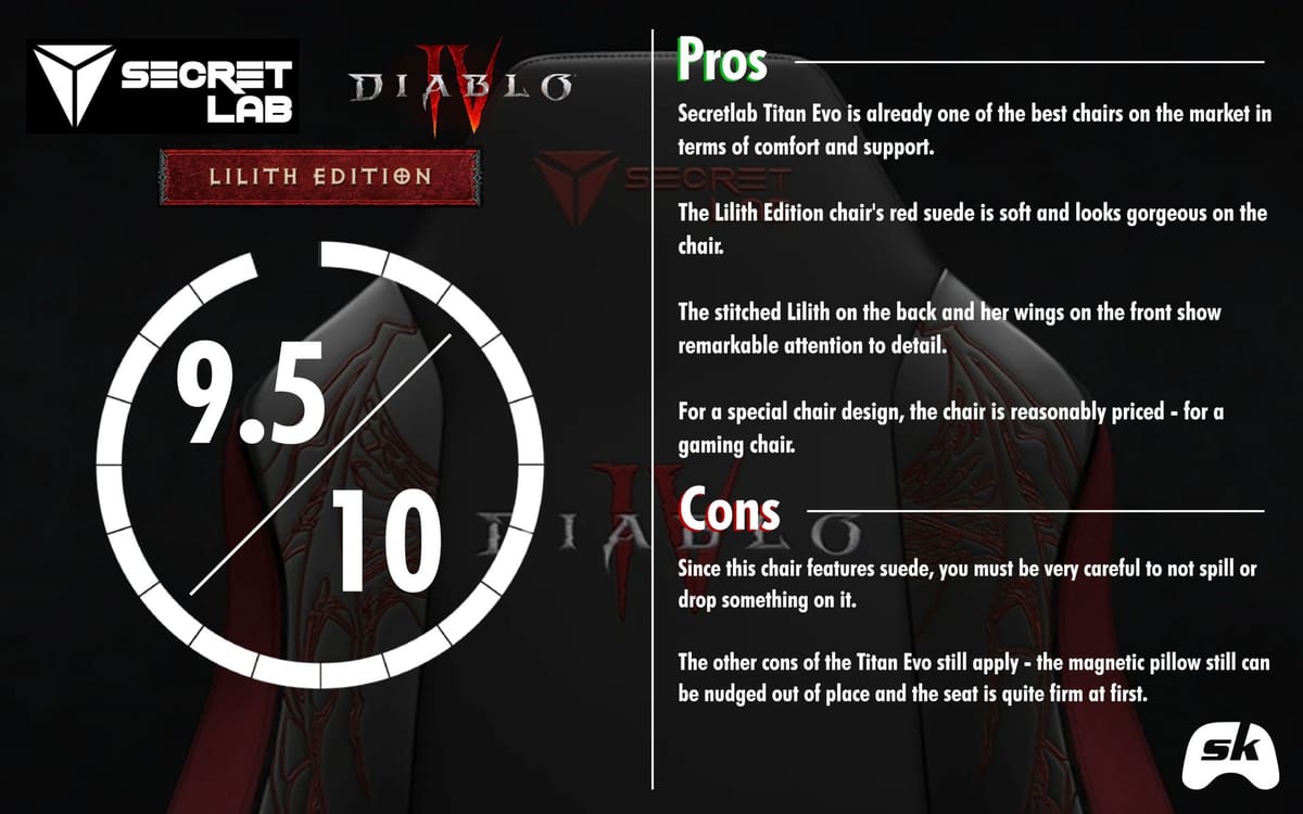 Secretlab's Diablo 4 Edition Titan Evo chair review: Hell has never ...