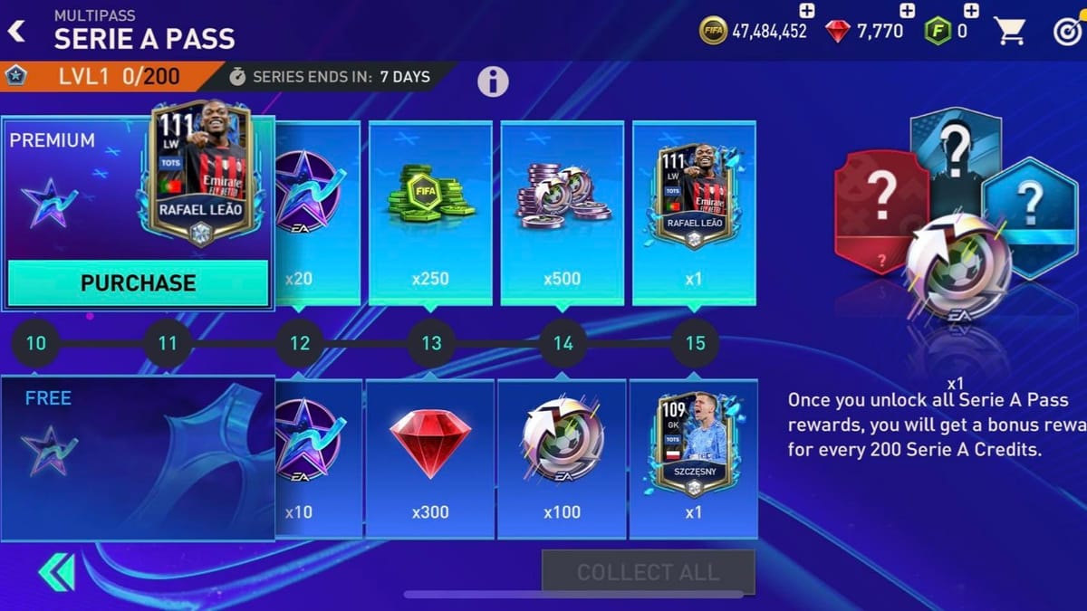 FIFA Mobile Serie A Pass: Rewards, how to get Serie A Credits, and more
