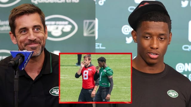 NFL fans rip Aaron Rodgers over viral weed-smoking handshake with Sauce Gardner - "Give them ...