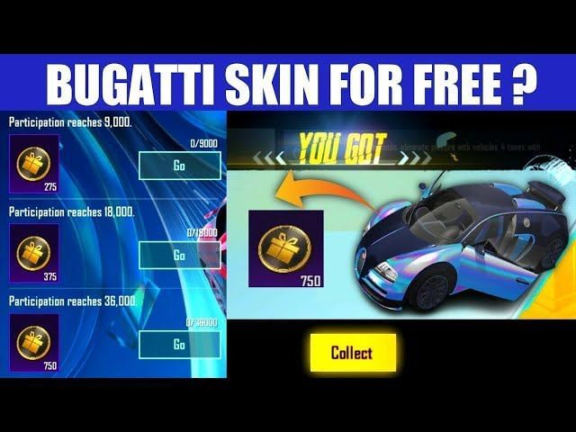 BGMI x Bugatti collab event: How to get skins, other rewards, and more