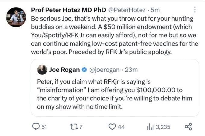 Joe Rogan Peter Hotez: Who is Peter Hotez? The scientist on a Twitter ...