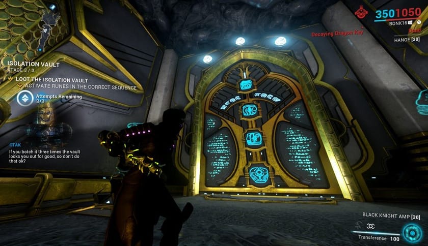How to unlock the Isolation Vault secret room in Warframe