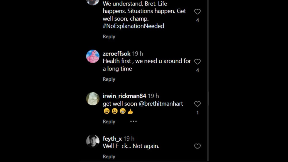 WWE fans are worried about Bret Hart after unfortunate health update