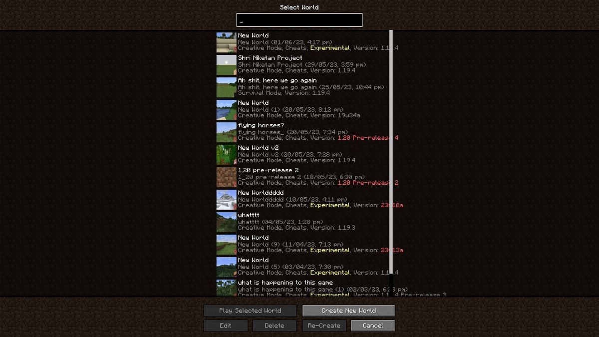 How to move old worlds to Minecraft 1.20 update when it releases
