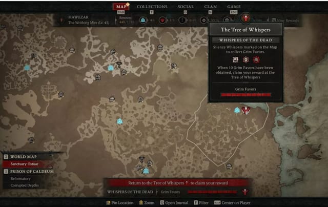 Whispers of the Dead in Diablo 4: How to unlock, rewards, and more