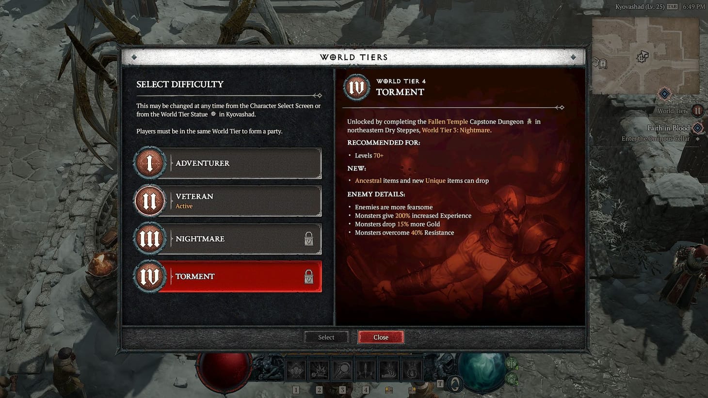 How to unlock World Tier 4 Torment in Diablo 4