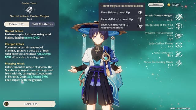 Genshin Impact Wanderer materials guide: Best build, artifact, and DPS ...