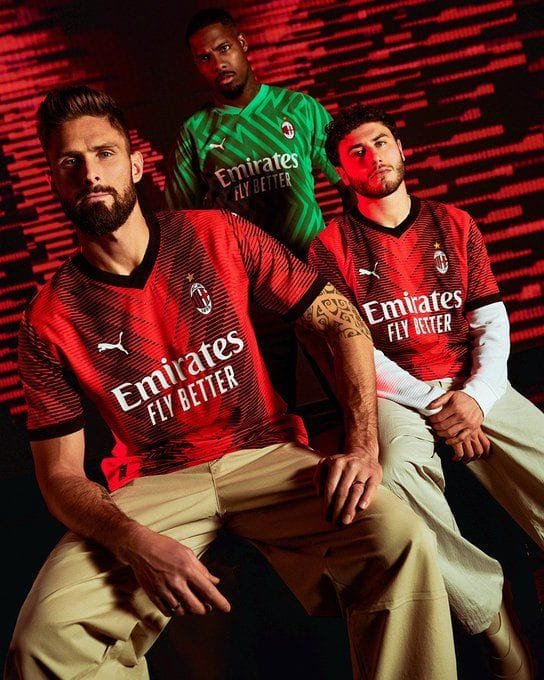 Puma x AC Milan 2023/24 AC Milan Home kit: Where to get, release date ...