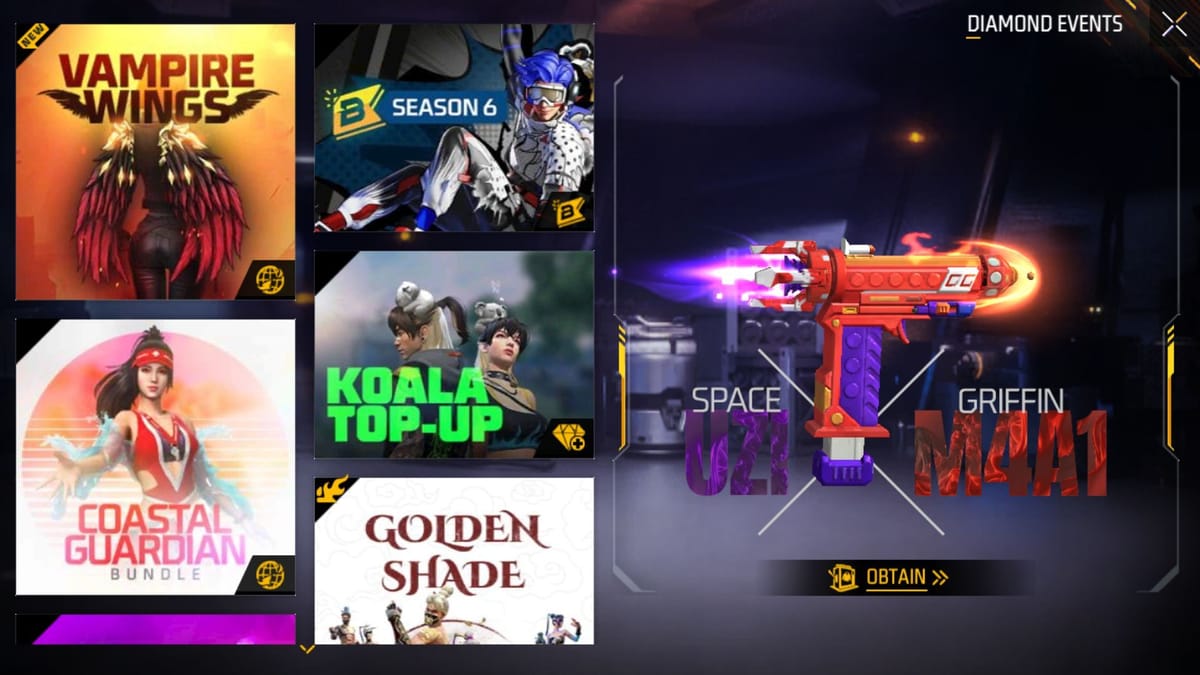 How to get Vampire Wings backpack in Free Fire MAX