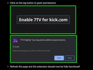 How to integrate popular emote platform 7TV on Kick? Entire process ...