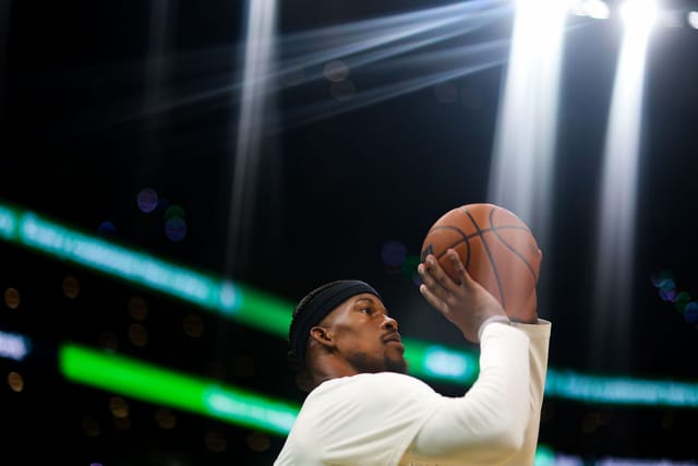 What are Jimmy Butler's stats against Denver Nuggets?