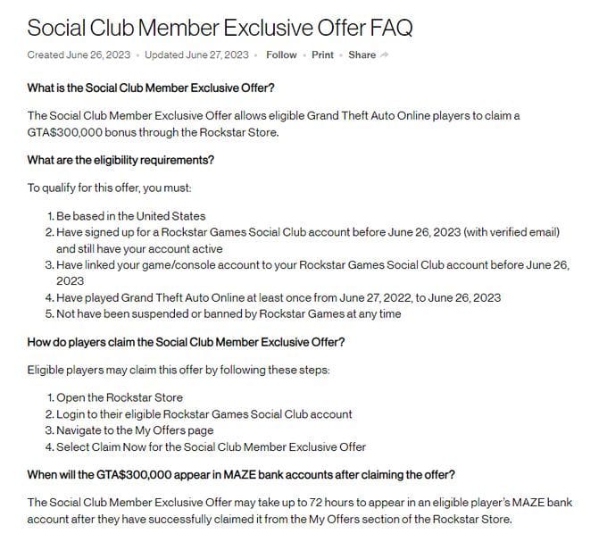 Rockstar Games gives a $300,000 bonus to GTA Online players as Social ...