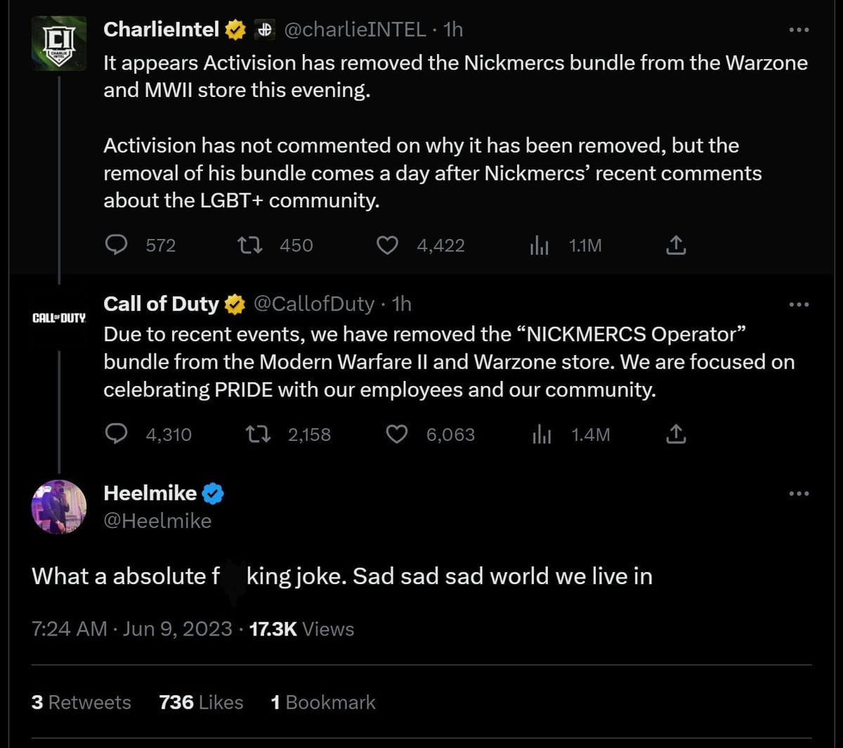 Call of Duty removes Nickmercs' Operator Bundle from Modern Warfare 2 ...