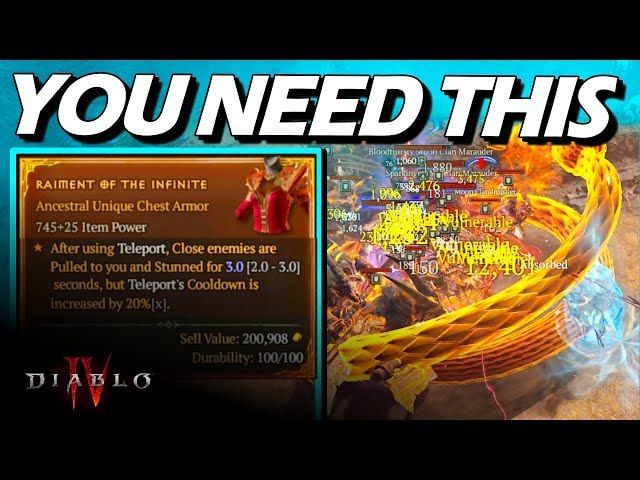 Raiment of the Infinite in Diablo 4: How to get, Unique effects ...