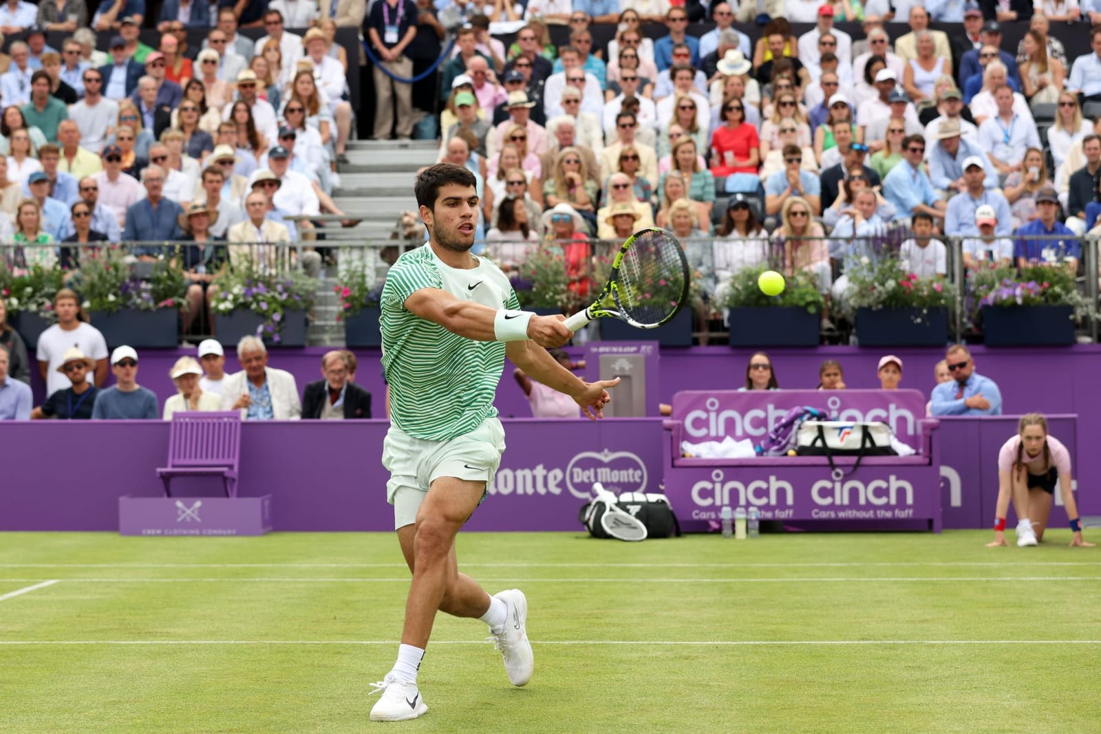 Watch: Carlos Alcaraz makes line umpire smile by complimenting her ...