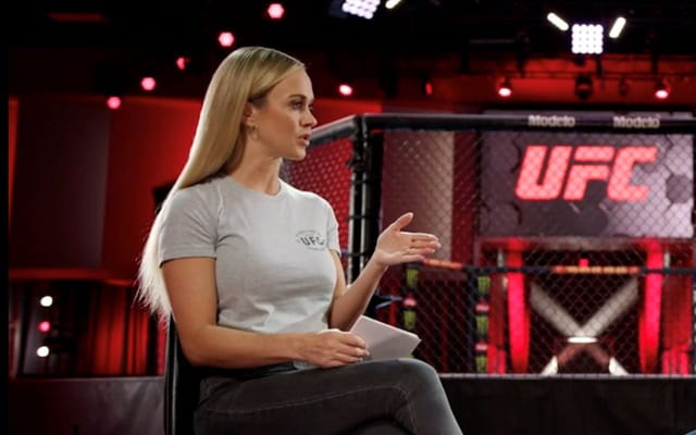 UFC analyst Laura Sanko flexes about "fat diamond ring", pouring water ...