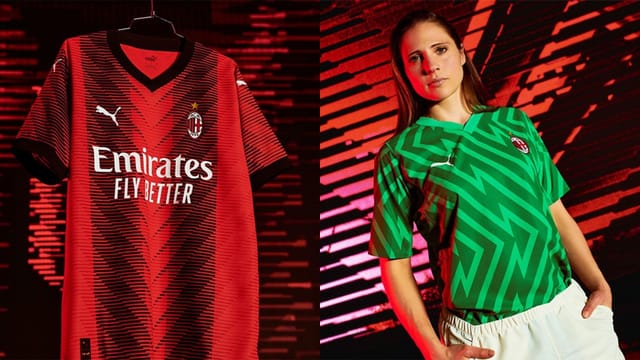 Puma x AC Milan 2023/24 AC Milan Home kit: Where to get, release date ...